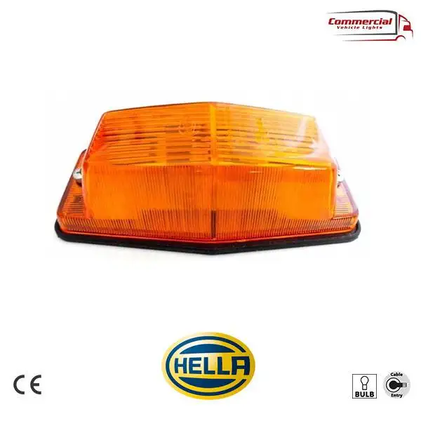 Hella Double Burner Amber Lense with Free Bulbs